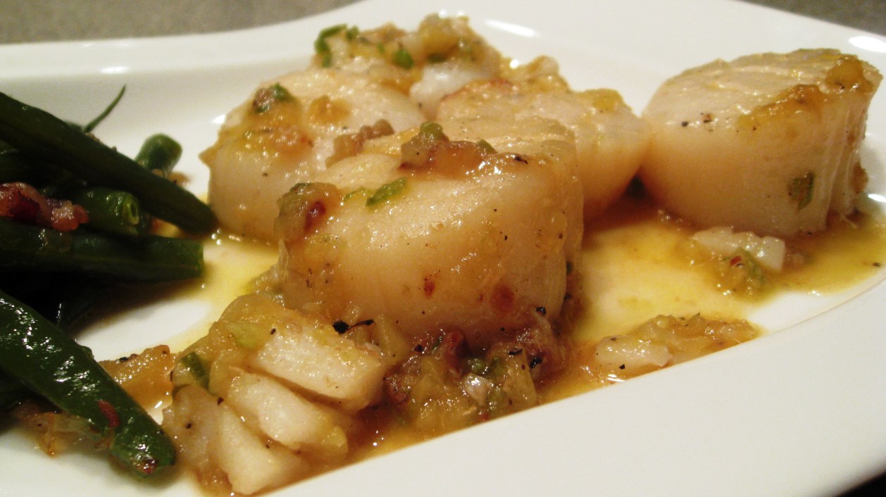 Cooking with Apples Series: Apple Ginger Scallops – Nutty Kitchen
